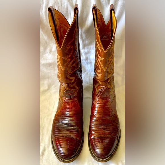 Nocona | Shoes | Vintage Nocona Mens Size 9d Brown Leather Western ...